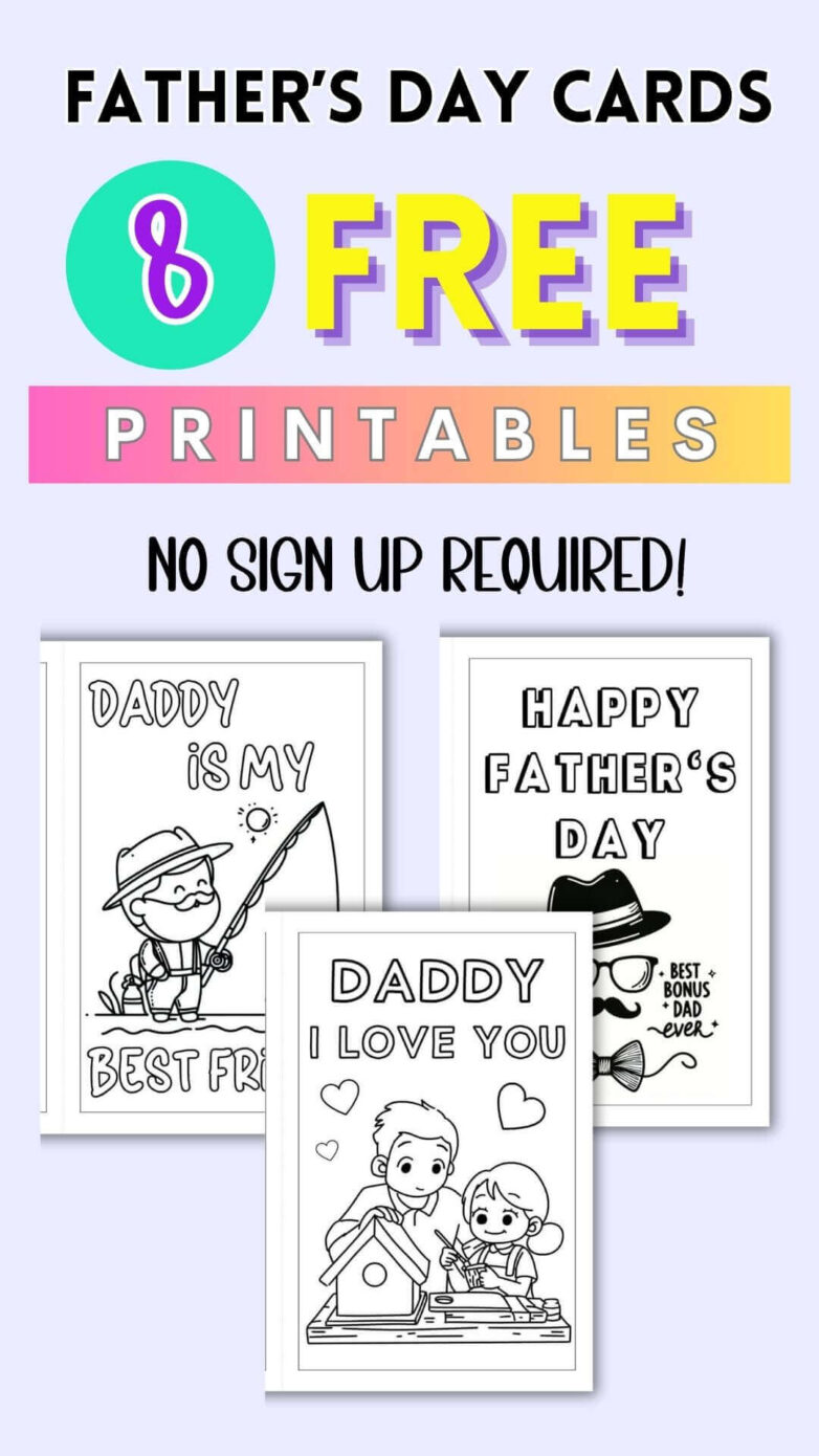 8 Free Father's Day Printable Cards – Hollow to Whole
