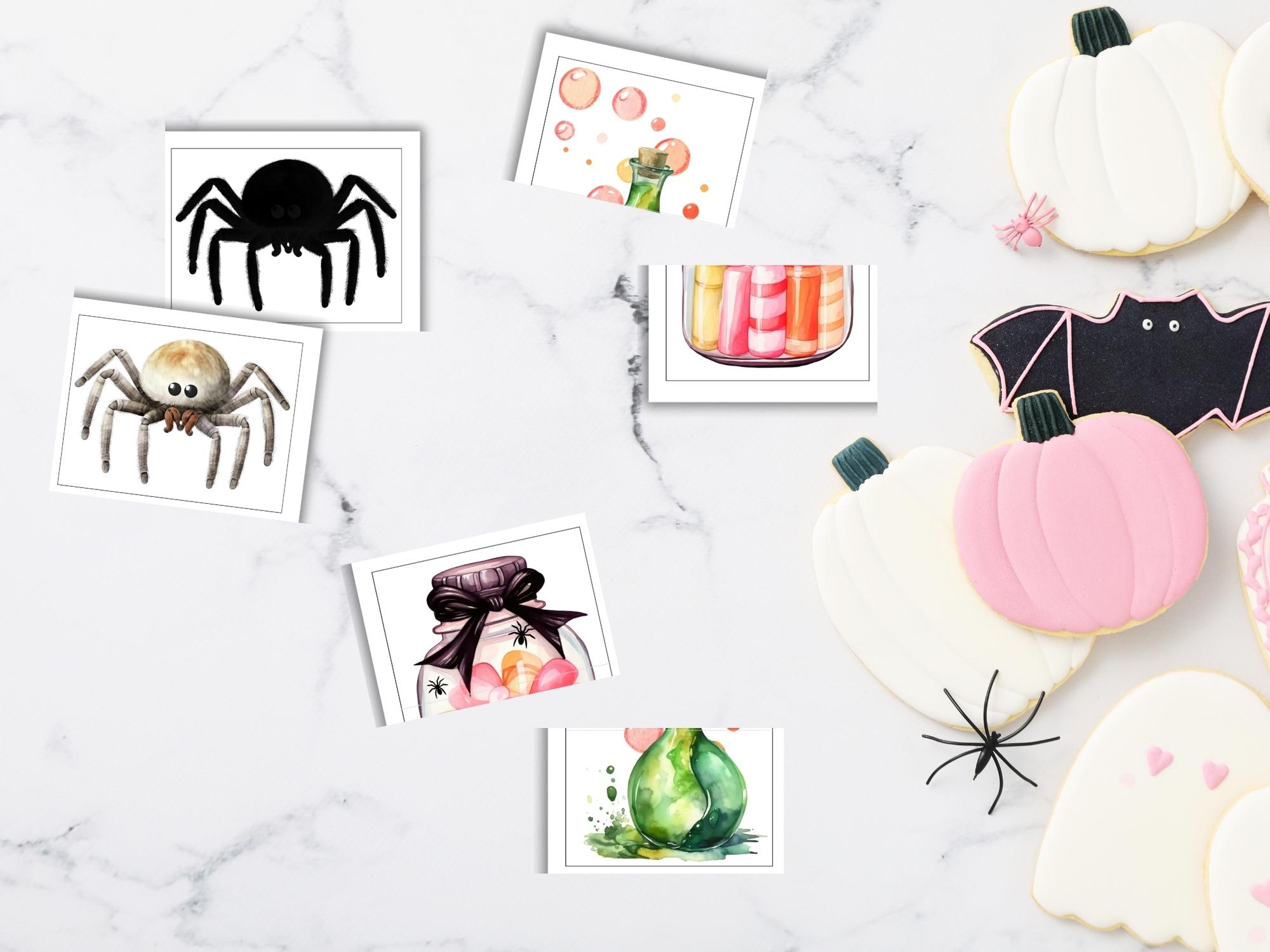 Spooky Watercolor Halloween Matching Cards – Hollow to Whole